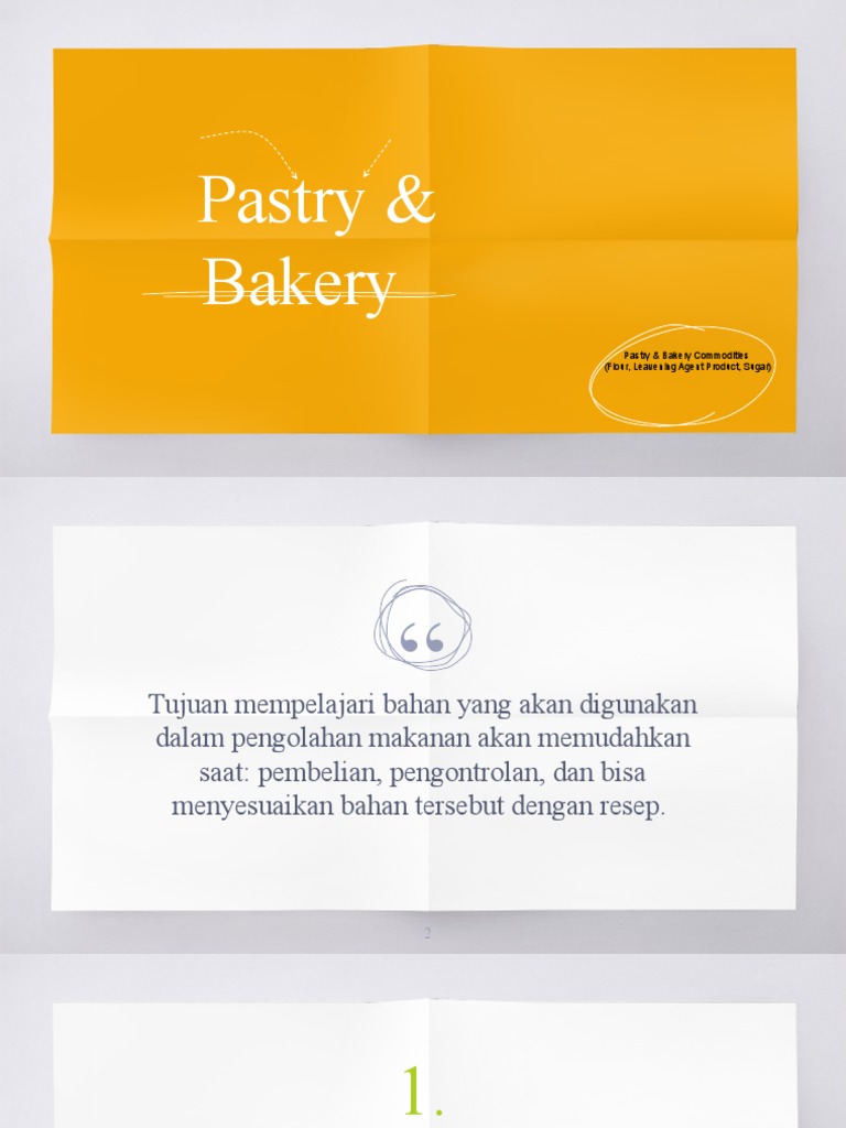 Pastry & Bakery Commodities (Flour, Leavening Agent Product, Sugar) | PDF