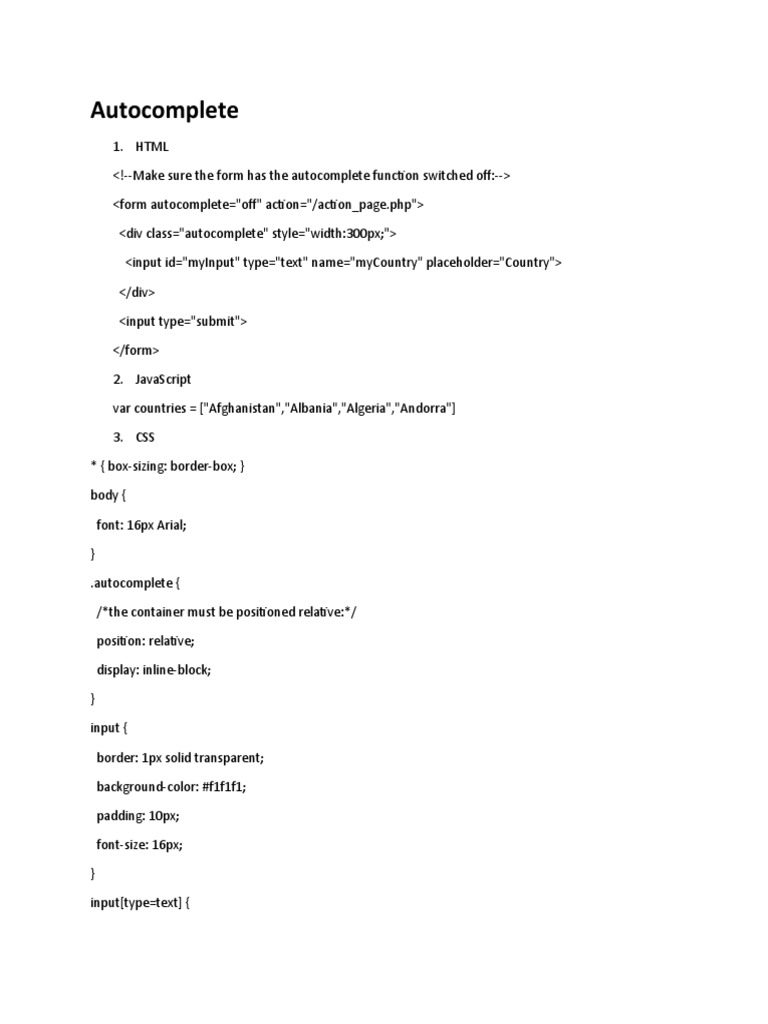 Autocomplete | PDF | Computer Programming | Software Development Autocomplete | PDF | Computer Programming | Software Development