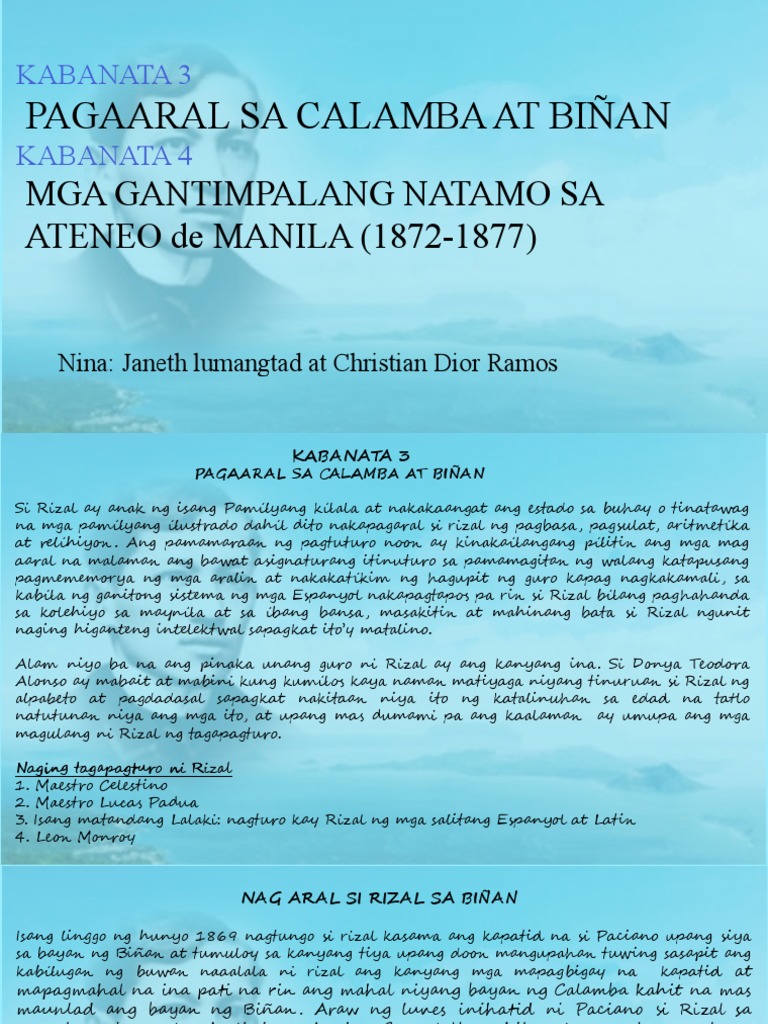 Life and Works Chapter 3 - 4 | PDF