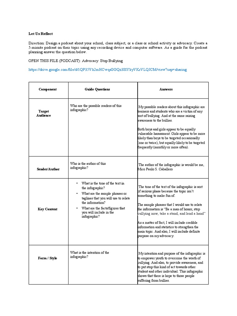 Mix - Let Us Reflect | PDF | Bullying | Infographics