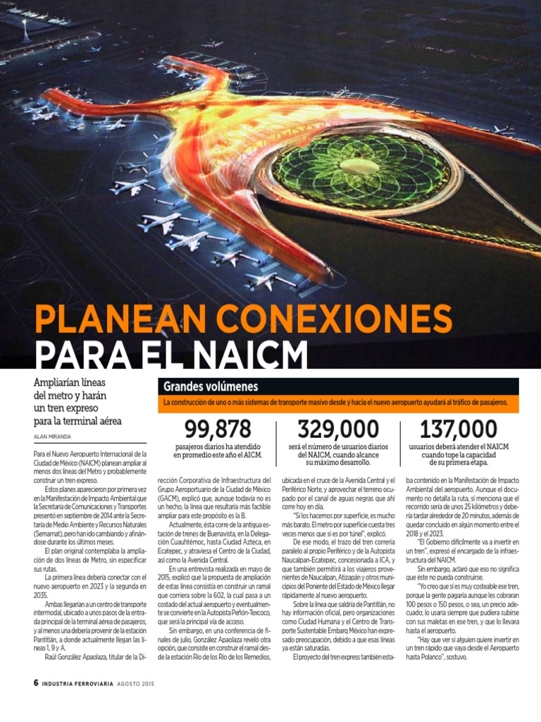 Ampliación del Metro y tren expreso al NAICM | PDF | Transporte ...