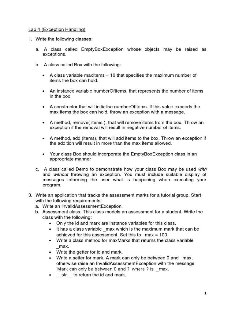 Lab 4 Pdf Class Computer Programming Method Computer Programming 