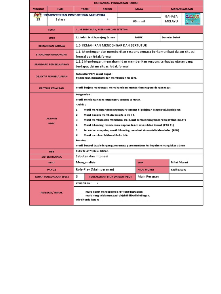 BRPH BM THN 4-Unit 11 | PDF | Karier & Perkembangan | Seni & Disiplin Bahasa