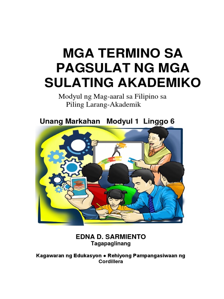 FPL Akad Q1 W6 Mga Termino Sa Pagsulat NG Mga Sulating Akademiko ...