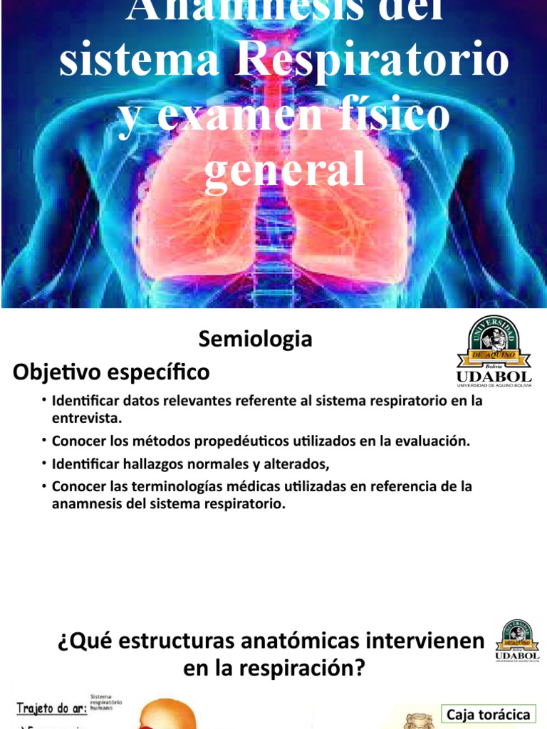 Anamnesis Del Sistema Respiratorio 2 Corrig | PDF | Respiración | Especialidades Medicas
