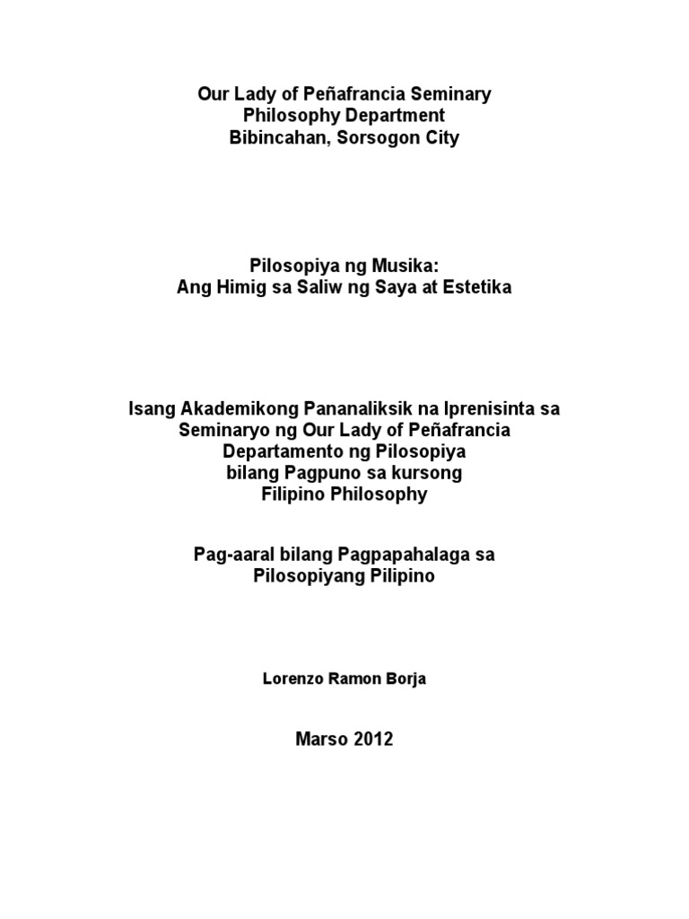 Borja Baby Thesis | PDF