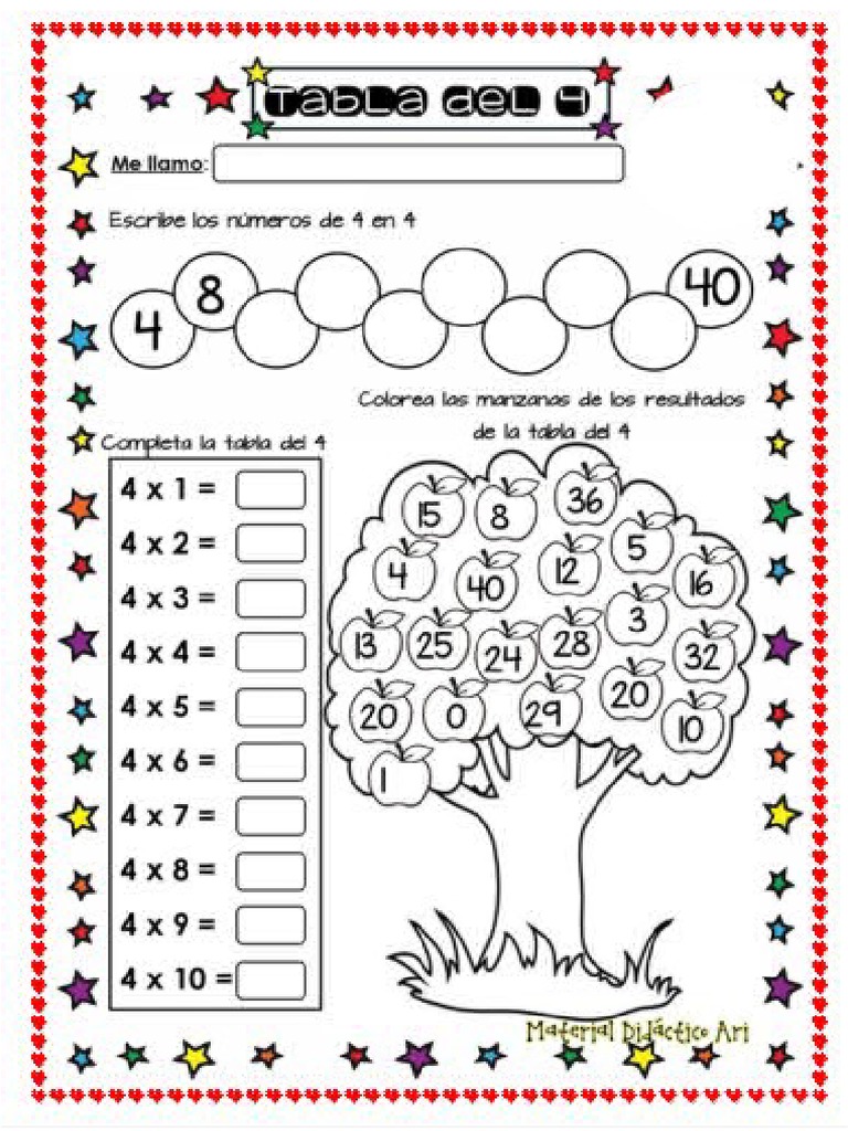 Ejercicion Multiplicacion de 3 | PDF