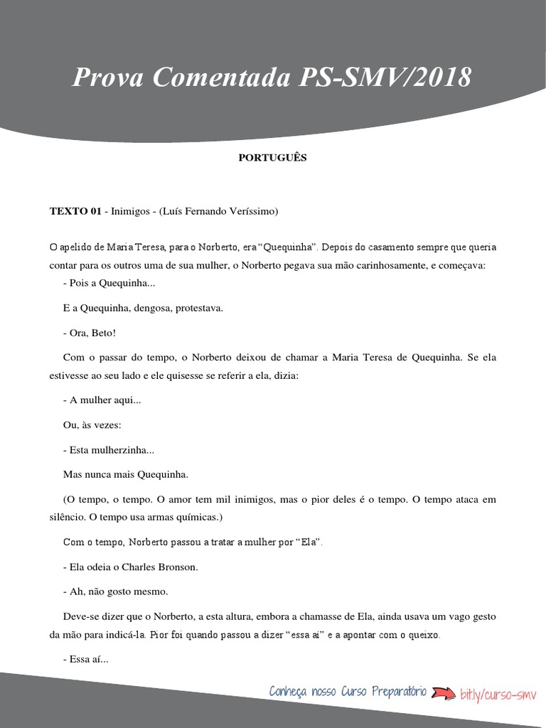 SMV Prova Comentada 2018 | PDF | Polícia | Marinhas