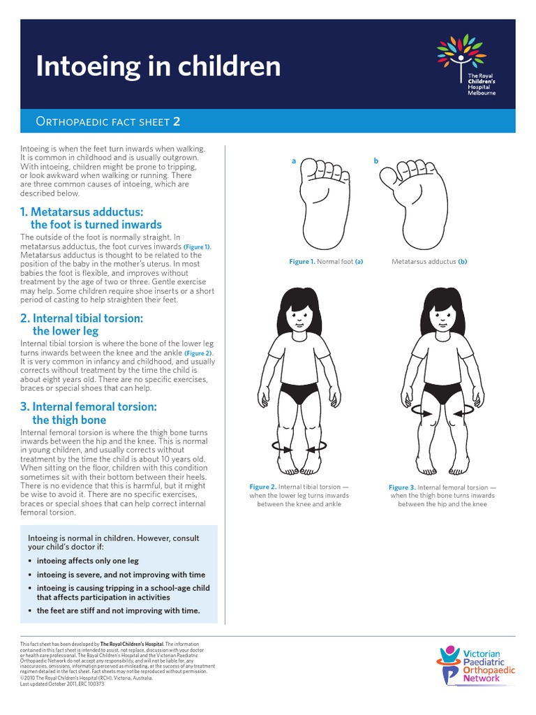 INTOEING | PDF | Foot | Medical Specialties