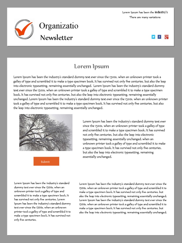 Newsletter Template 01 | PDF | Book Design | Publications