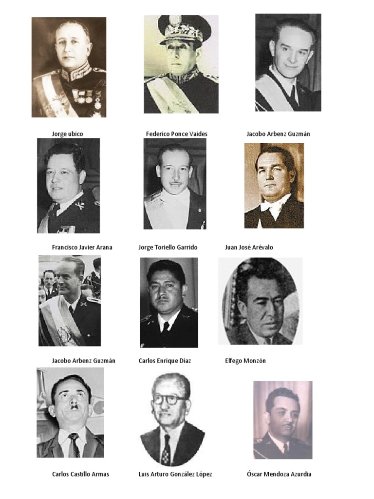 Jorge Ubico Federico Ponce VaidesJacobo Arbenz Guzmán | PDF