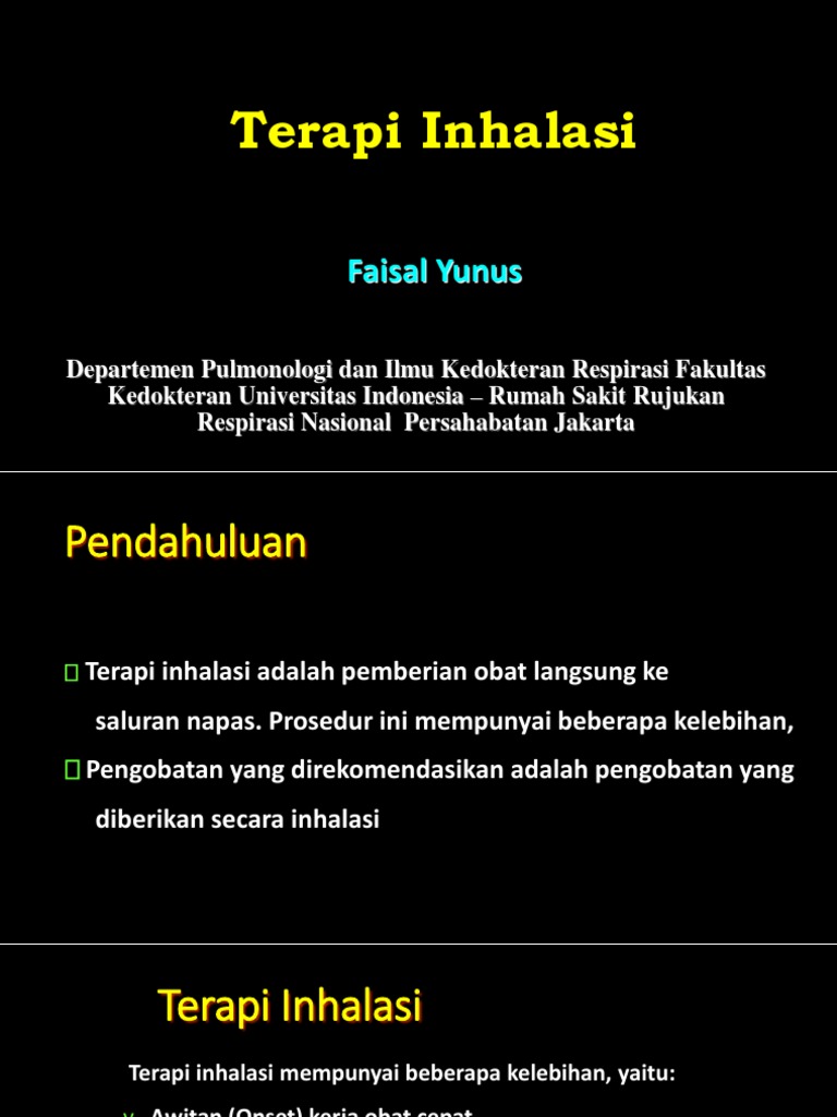 Terapi Inhalasi | PDF | Kesehatan Holistik | Sains & Matematika