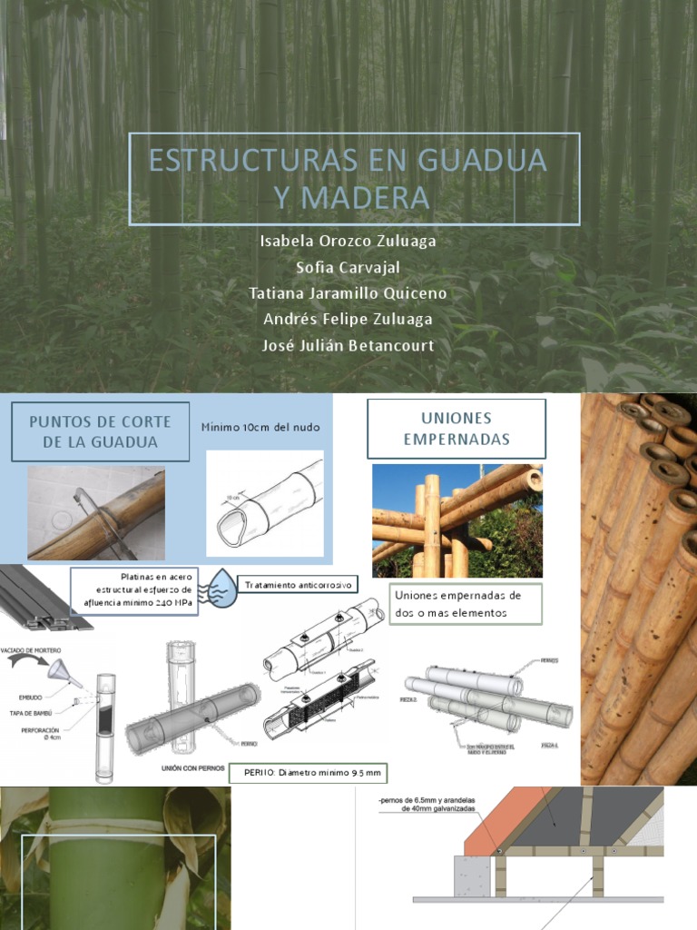 Estructuras de Guadua y Madera: Guía Técnica | PDF