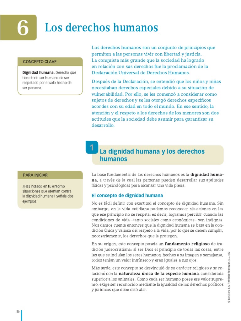 Santillana - Los Derechos Humanos | PDF | Derechos | Derechos humanos