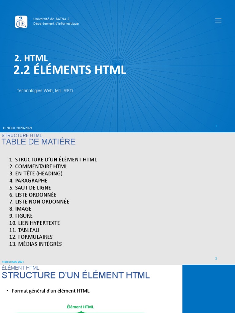 22élément Html Pdf Élément Html Html 