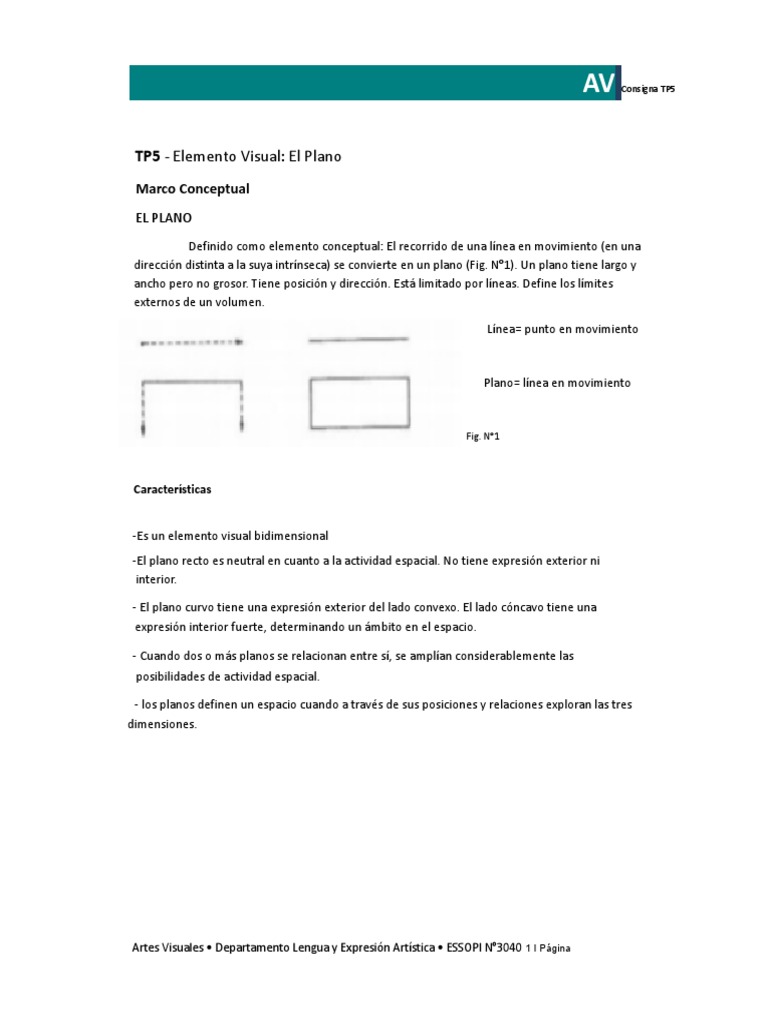 TP5 - Elemento Visual - El Plano | PDF | Espacio | Dibujo