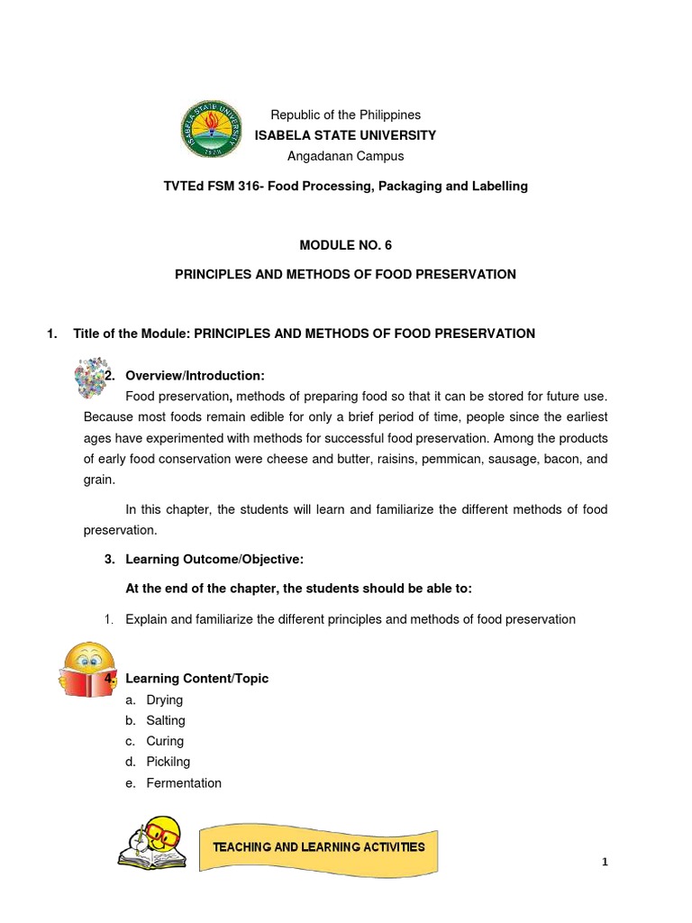Food Processing 6 | PDF | Food Preservation | Curing (Food Preservation)