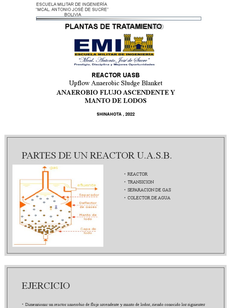 Reactor Uasb | PDF | Ingeniería hidráulica | Saneamiento
