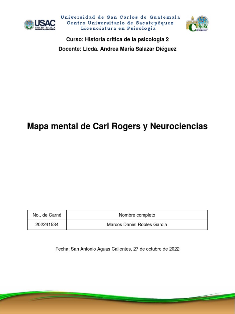 Mapa de Carl Rogers y Neurociencias | PDF | Neurociencia | Cognición