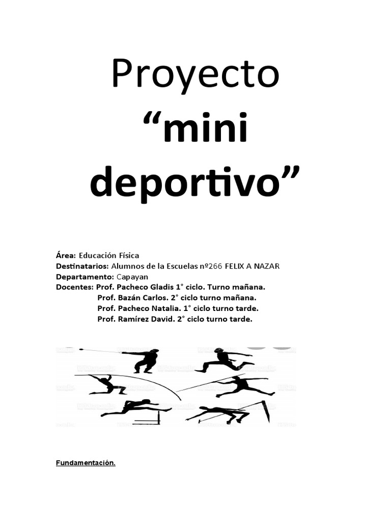 Encuentro Escolar de Mini Atletismo | PDF | Deporte del atletismo