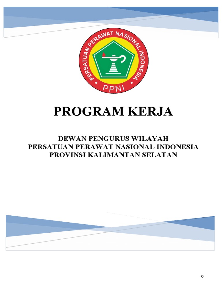 ASLI Program Kerja DPW PPNI KalSel 2022 | PDF