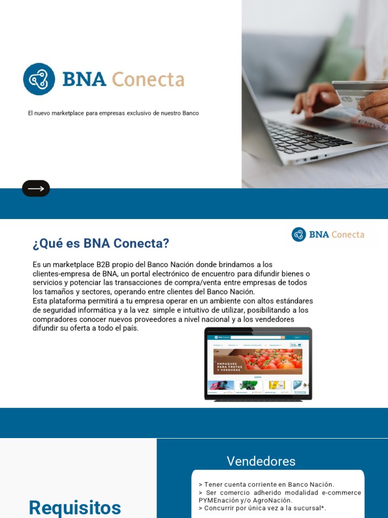 Presentación BNA CONECTA SELLERS | PDF | Comercio electrónico | Business