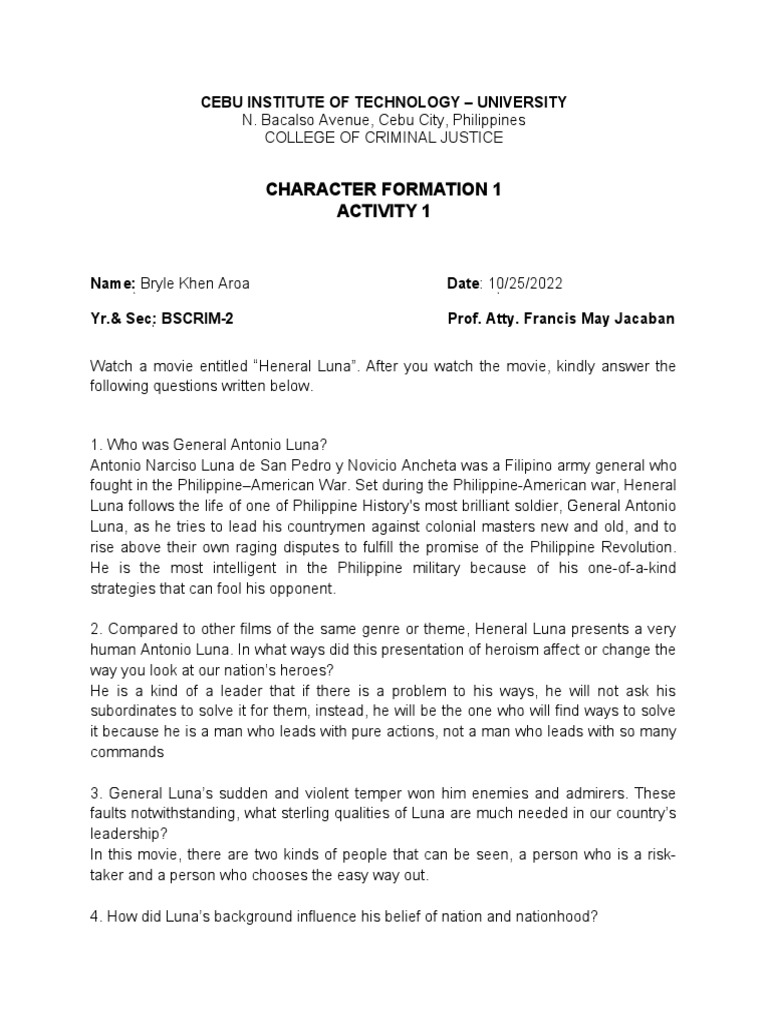 Aroa, Bryle Khen - Act1 - CFLM211 | PDF | Philippines Aroa, Bryle Khen - Act1 - CFLM211 | PDF | Philippines
