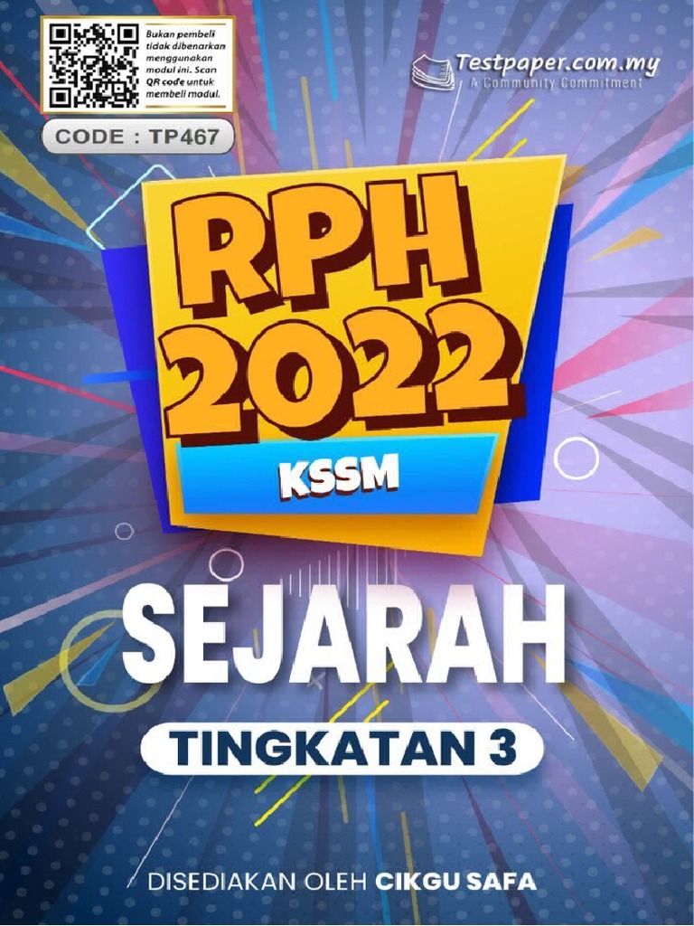RPH 2022 - Sejarah Tingkatan 3 KSSM Bonus RPH Sivik7 | PDF