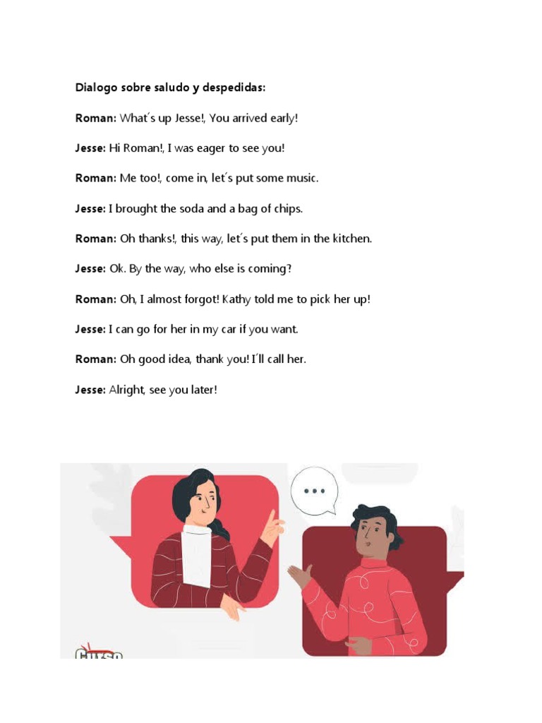 Dialogo en Ingles 1 | PDF