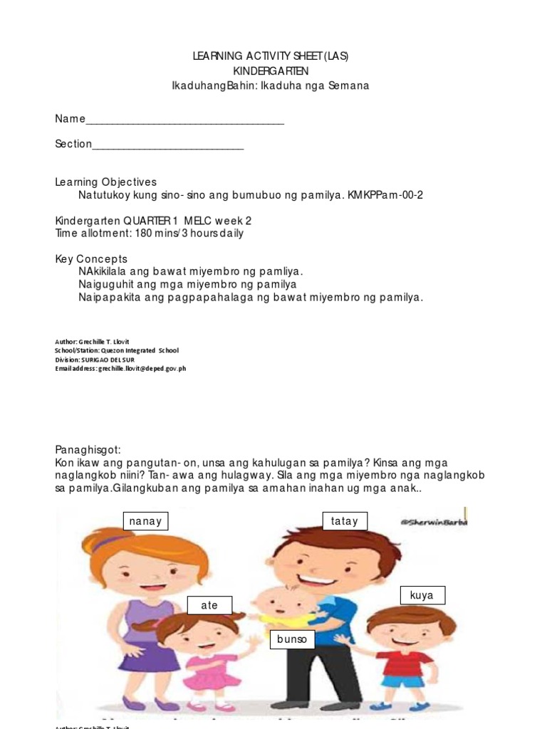 Las Kinder q2 Week-2 | PDF