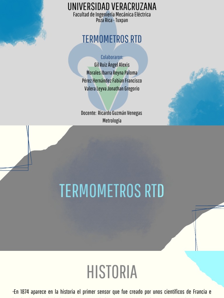 Termómetros Rtd | PDF | Resistor | Sensor
