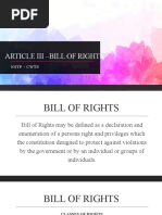 Article Iii (Bill of Rights) Section 1-22 | PDF | Search And Seizure ...
