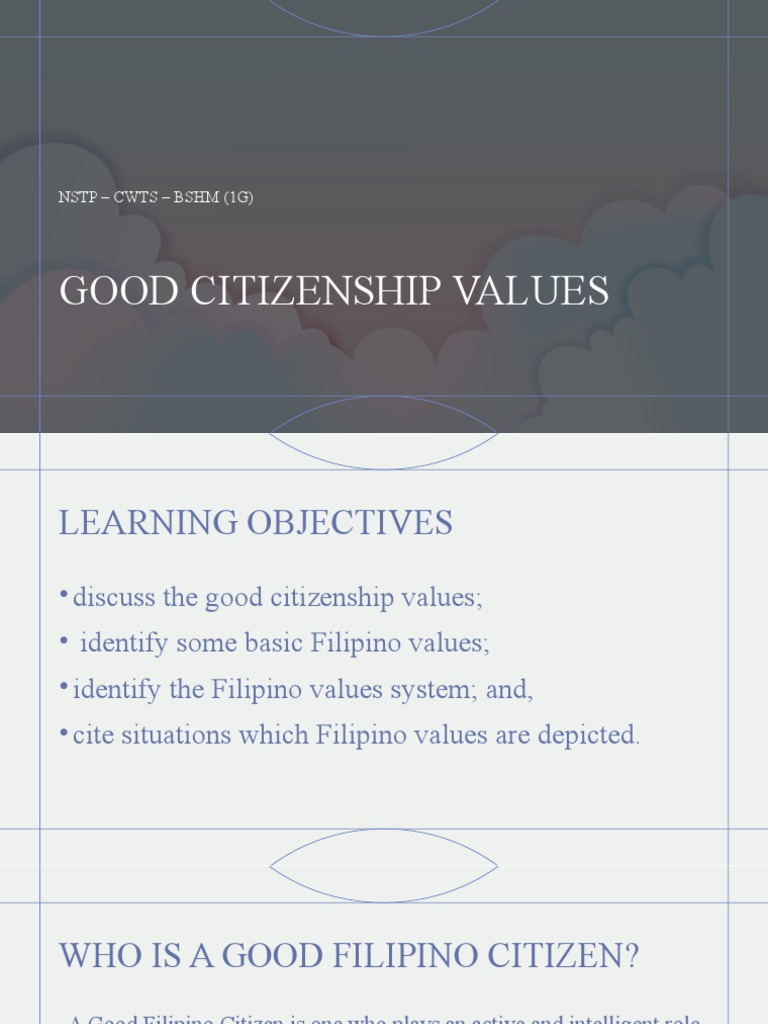 Good Citizenship Values | PDF | Climate Change | Natural Environment