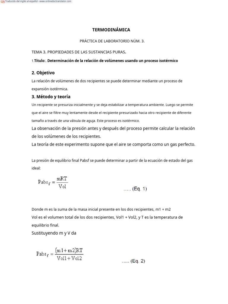 GUÍA PRÁCTICA LAB No. 3.en - Es | PDF | Gases | Temperatura