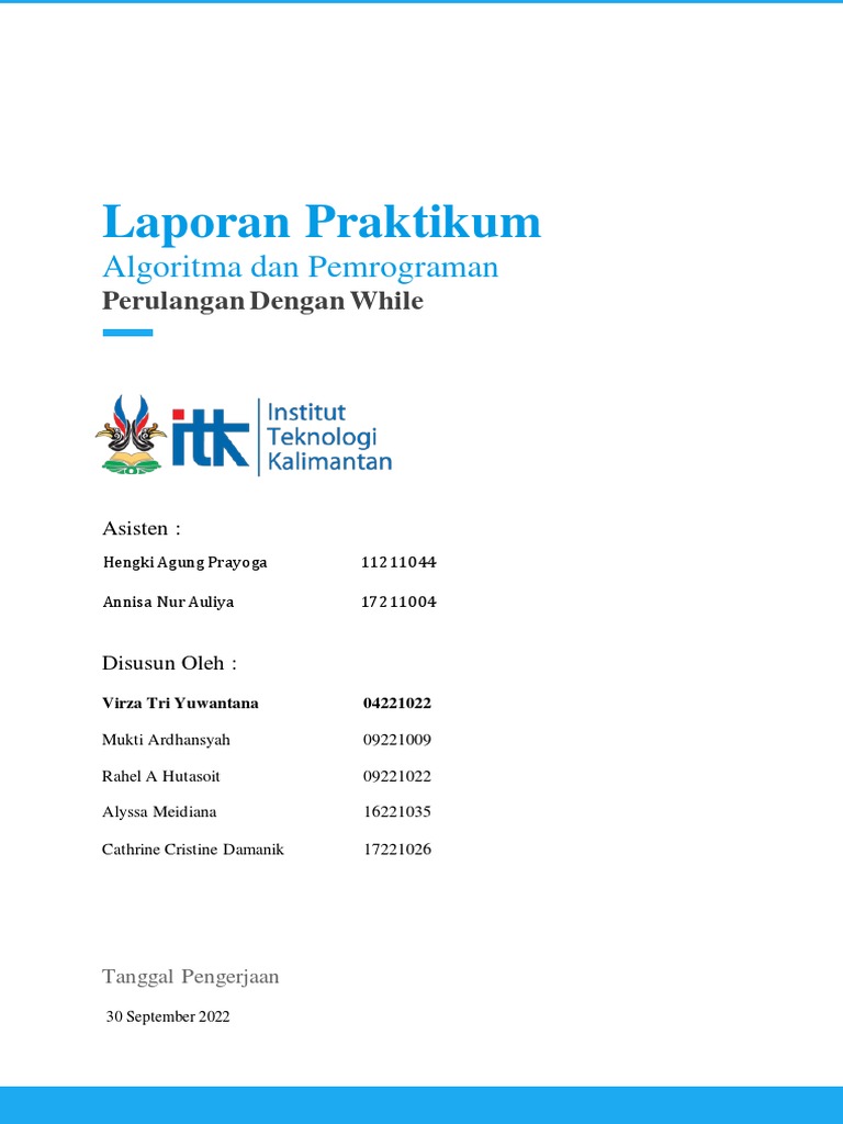 Perulangan Dengan While Dalam Praktikum Algoritma dan Pemrograman | PDF