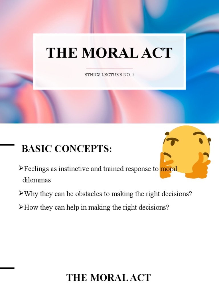 The Moral Act Lecture No. 6 | PDF | Emotions | David Hume