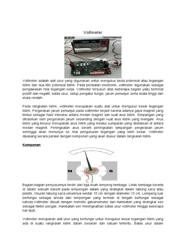 Makalah Alat Ukur Listrik Sma Kelas XII IPA2 | PDF