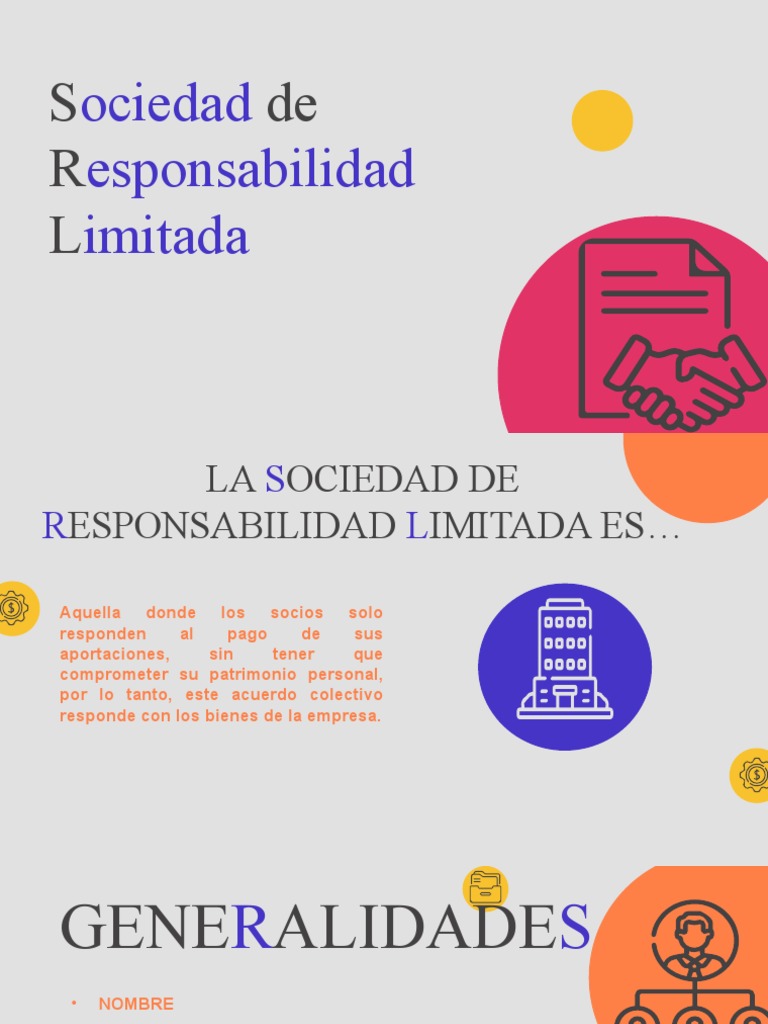Sociedad de Responsabilidad Limitada - S. de R.L. | PDF | Business | Economias