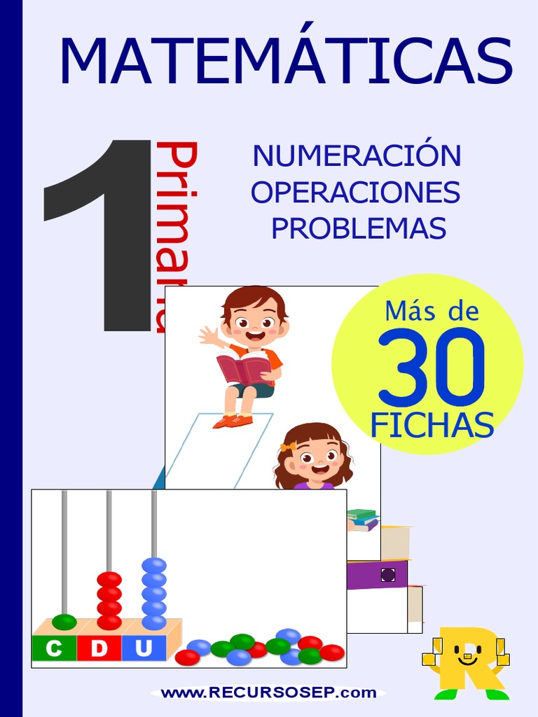 Cuadernillo Matemáticas Fichas 1 Primaria Recursosep | PDF