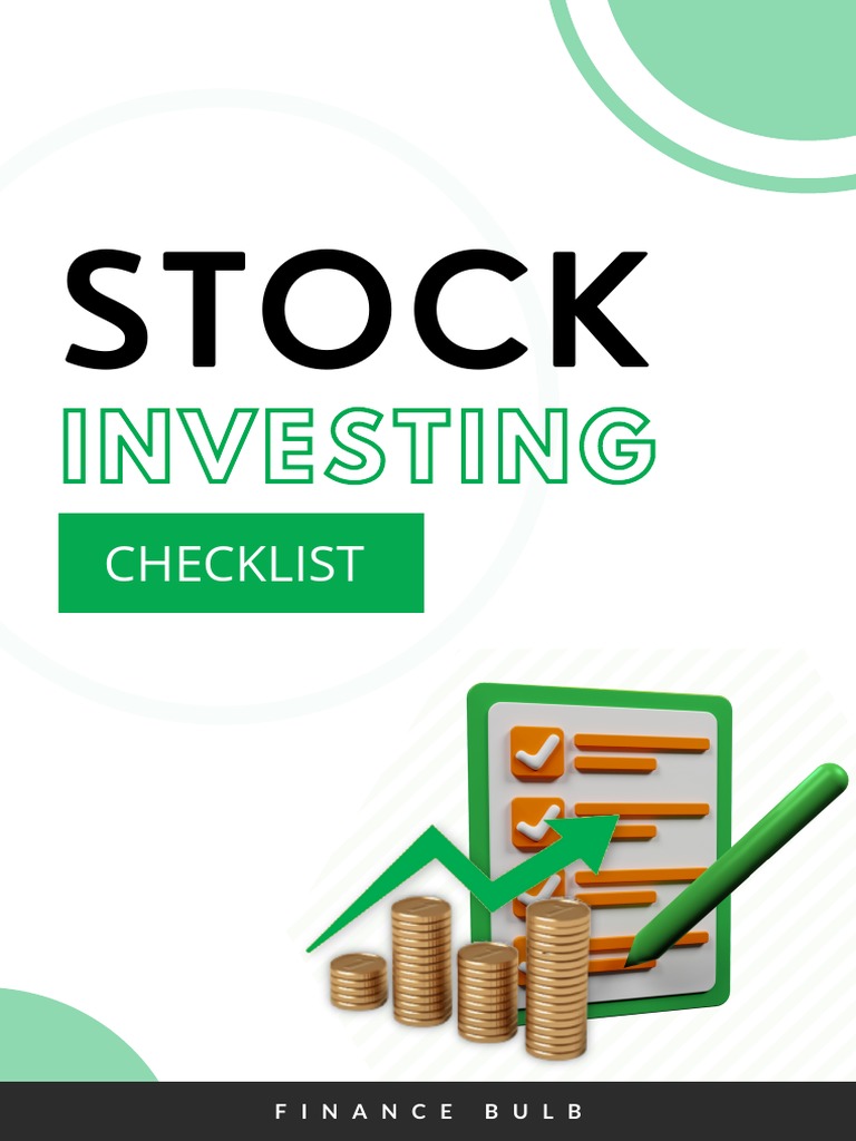 Finance Bulb Stock Investing Checklist | PDF | Return On Equity ...