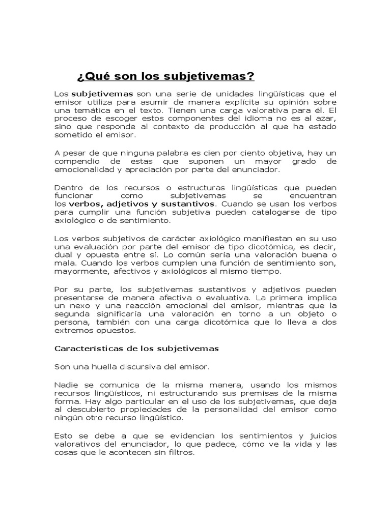 Subjet Ive Mas | PDF | Verbo | Hablar en público