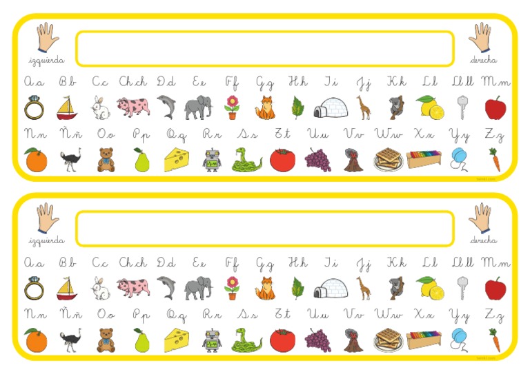Abecedario Mesa Ligada | PDF