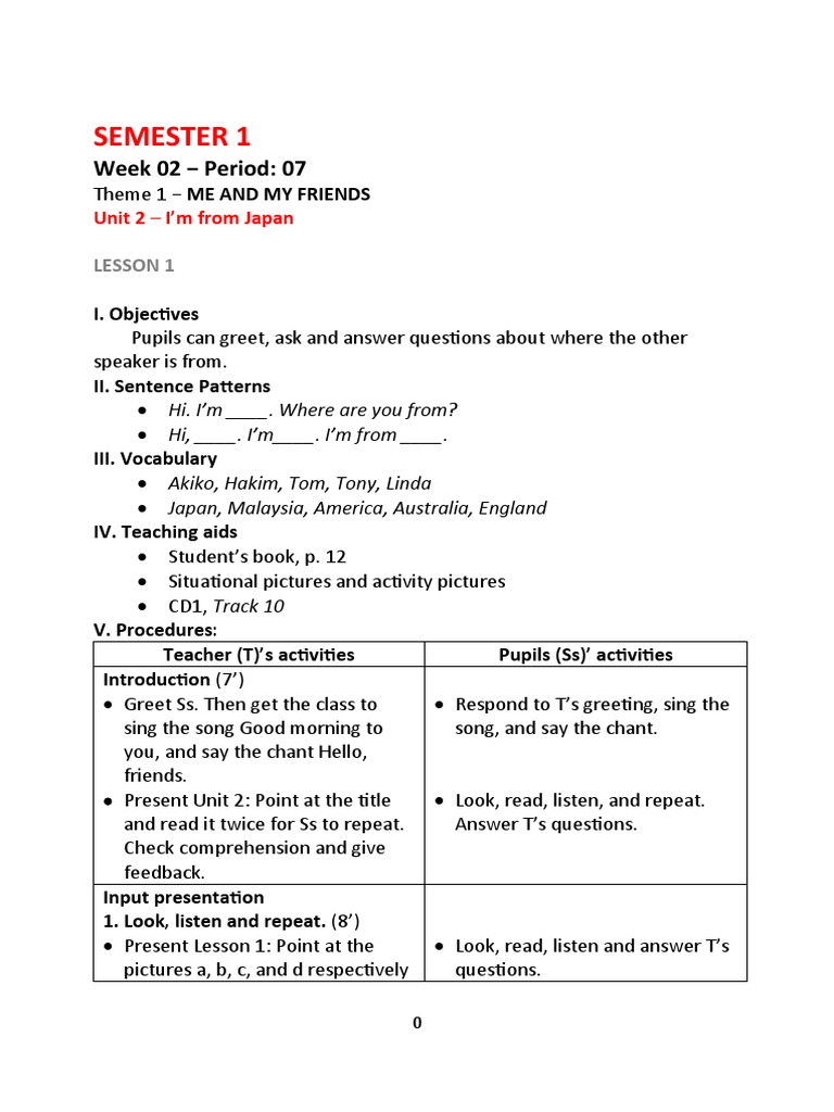 Lesson Plans Grade 4 UNIT 2 | PDF | Reading Comprehension | Applied ...