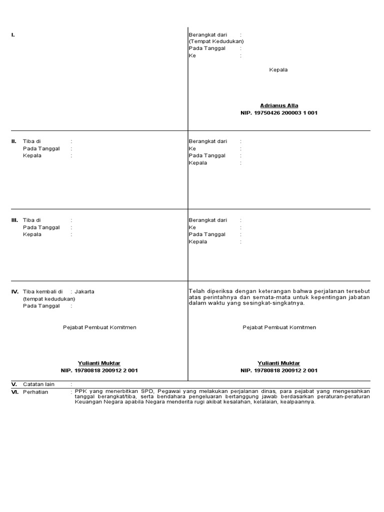 Lembar 3 SPPD 2022 Baru | PDF