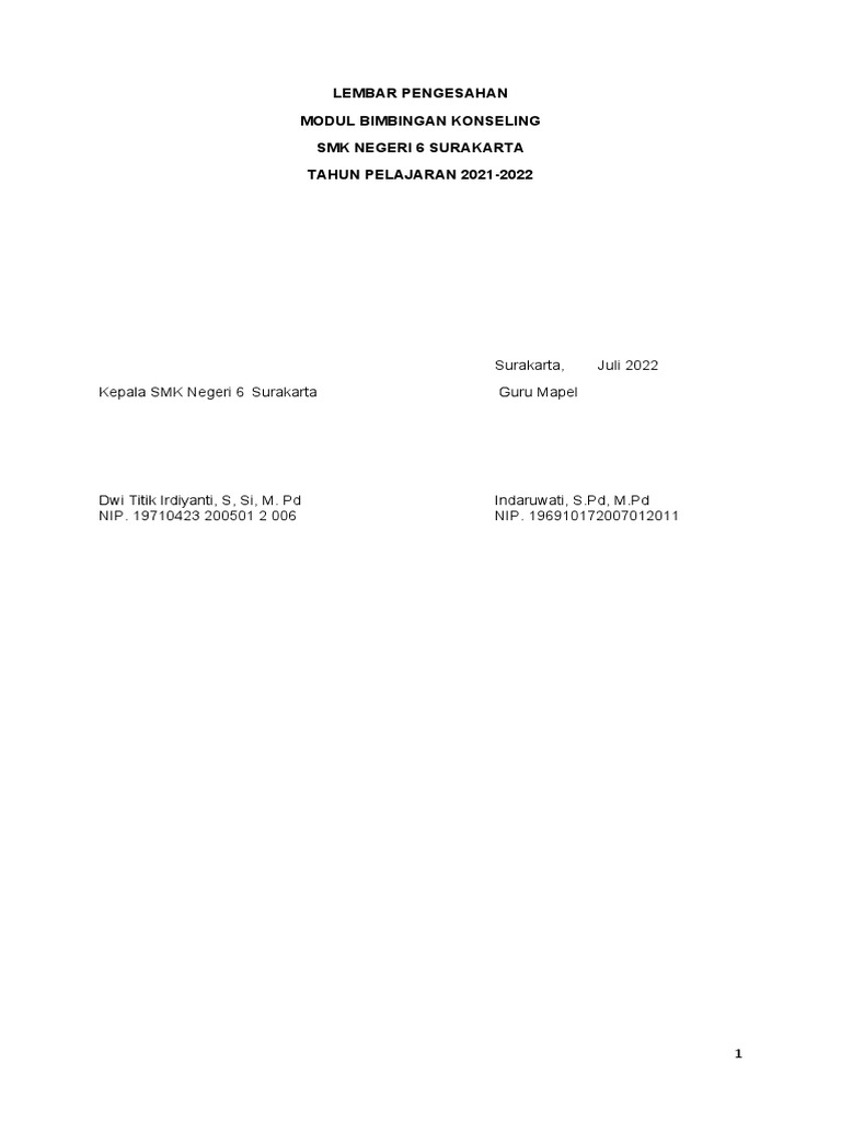 MODUL BK Mengenal Potensi Diri | PDF