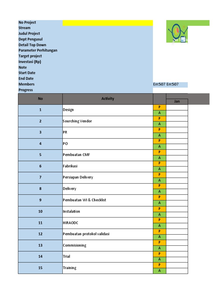 Progres Proyek RFID dan Instalasi | PDF
