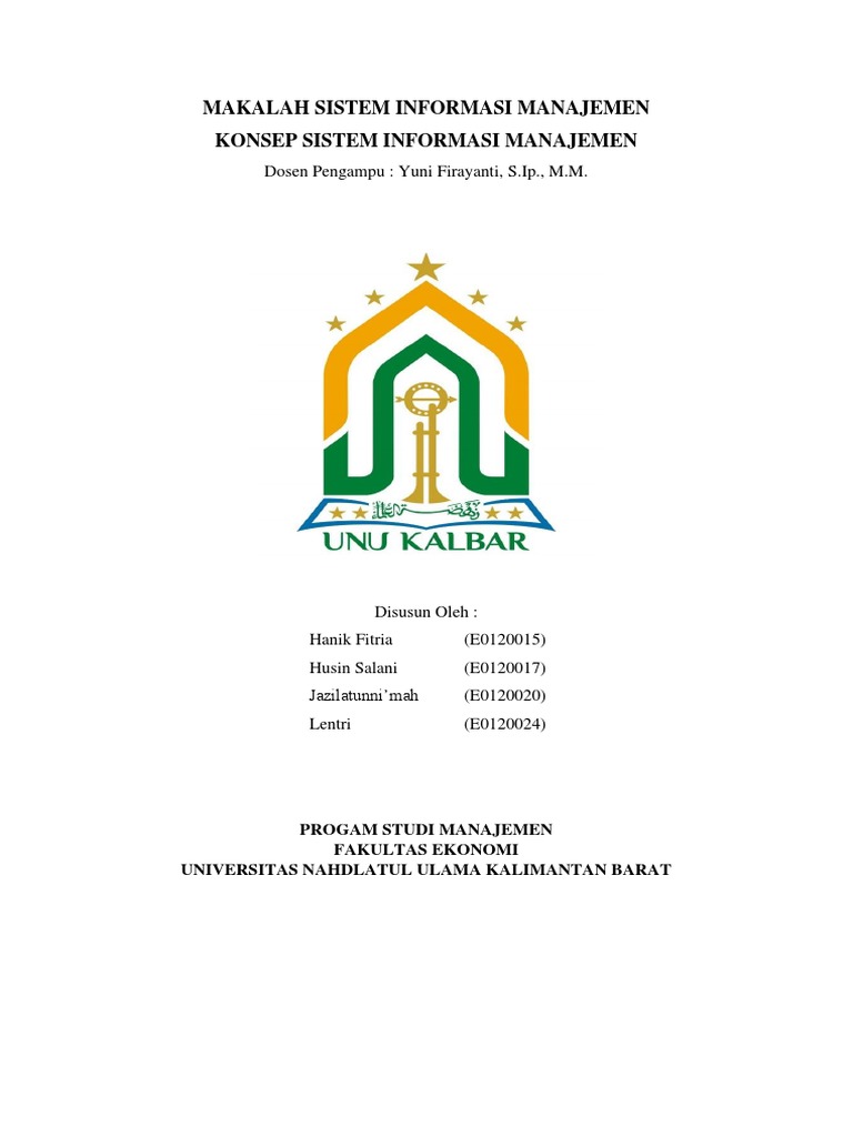Kelompok 2 Makalah Sistem Informasi Manajemen | PDF Kelompok 2 Makalah Sistem Informasi Manajemen | PDF