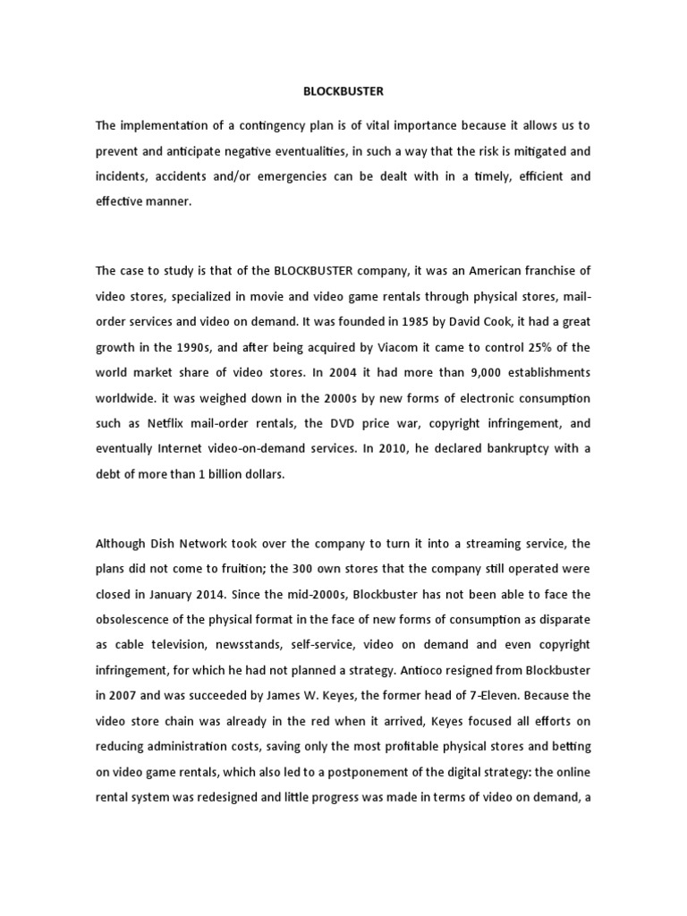 Blockbuster | PDF | Mass Media