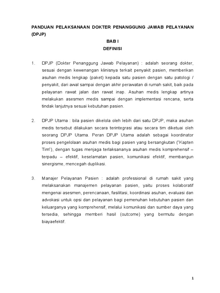 Panduan DPJP | PDF