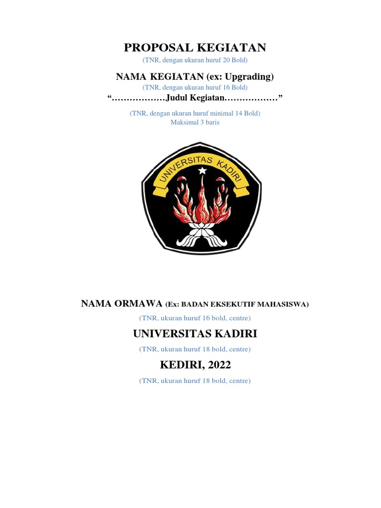 Template Proposal Kegiatan | PDF